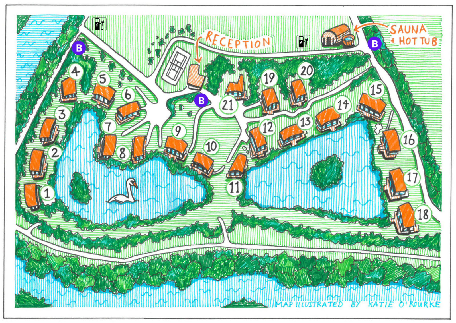 Brompton Lakes | Sitemap and Floor Plans for Luxury Lodges in Yorkshire